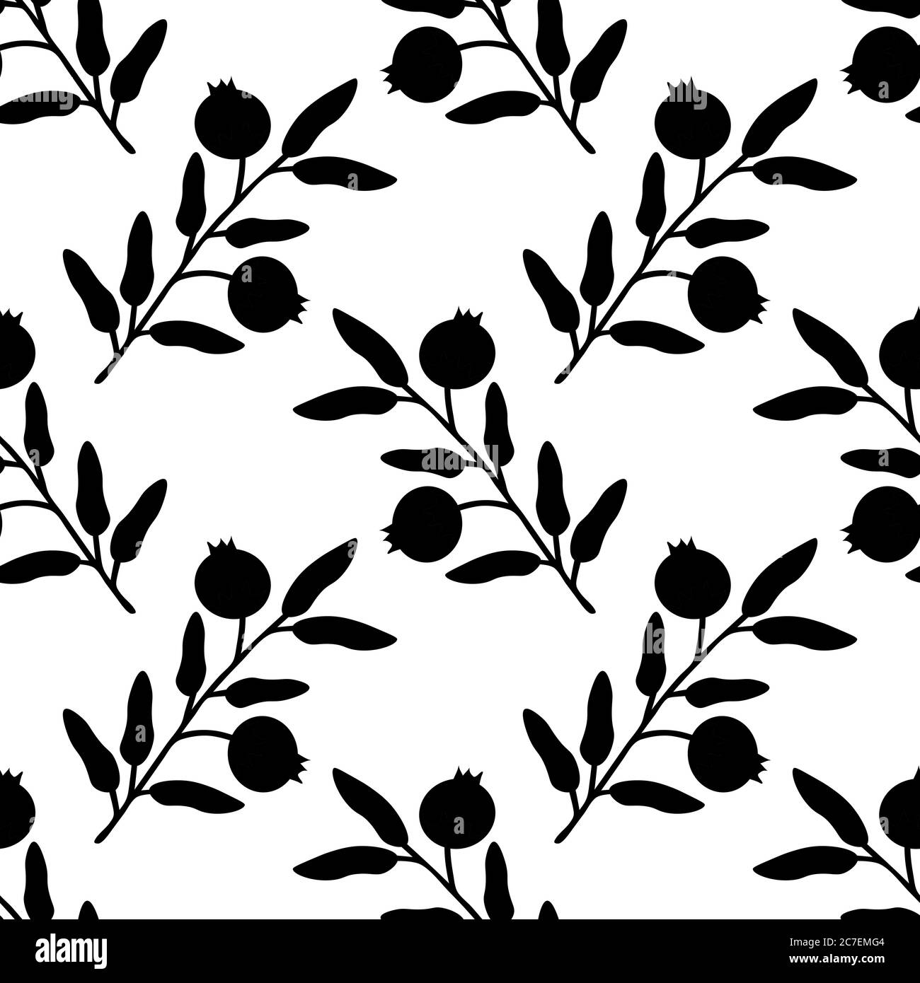 Seamless pomegranate vector decorative pattern Stock Vector Image & Art ...