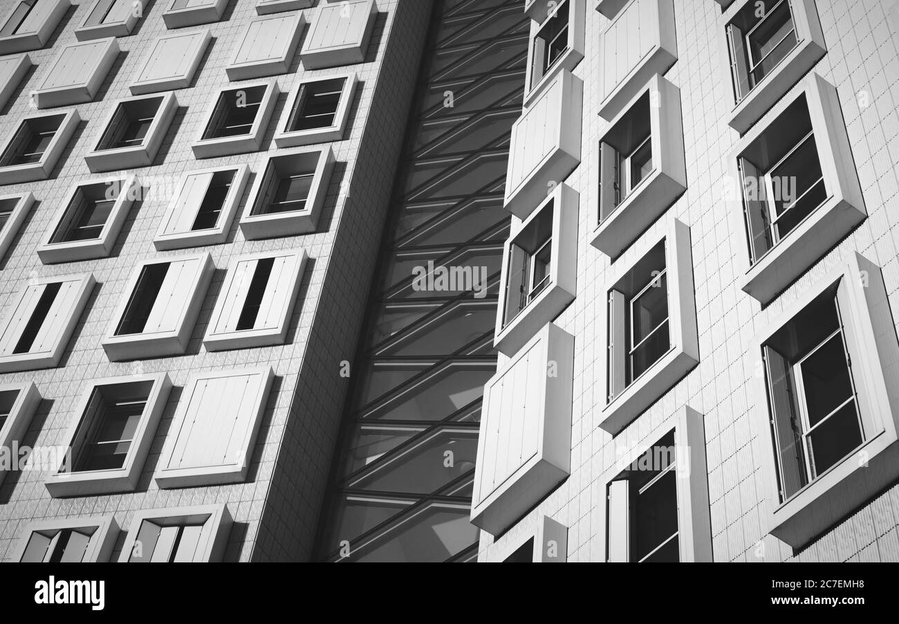 Rectangular windows Black and White Stock Photos & Images - Alamy