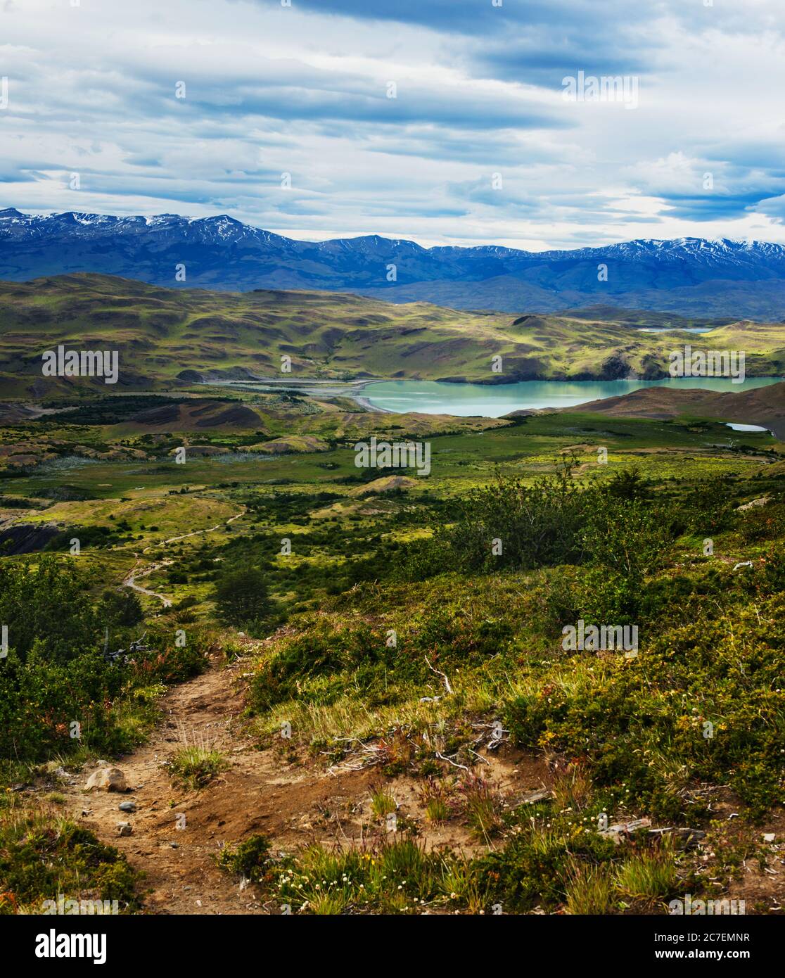 Valley in Torres Del Paine National Park, Patagonia, Chile, South ...