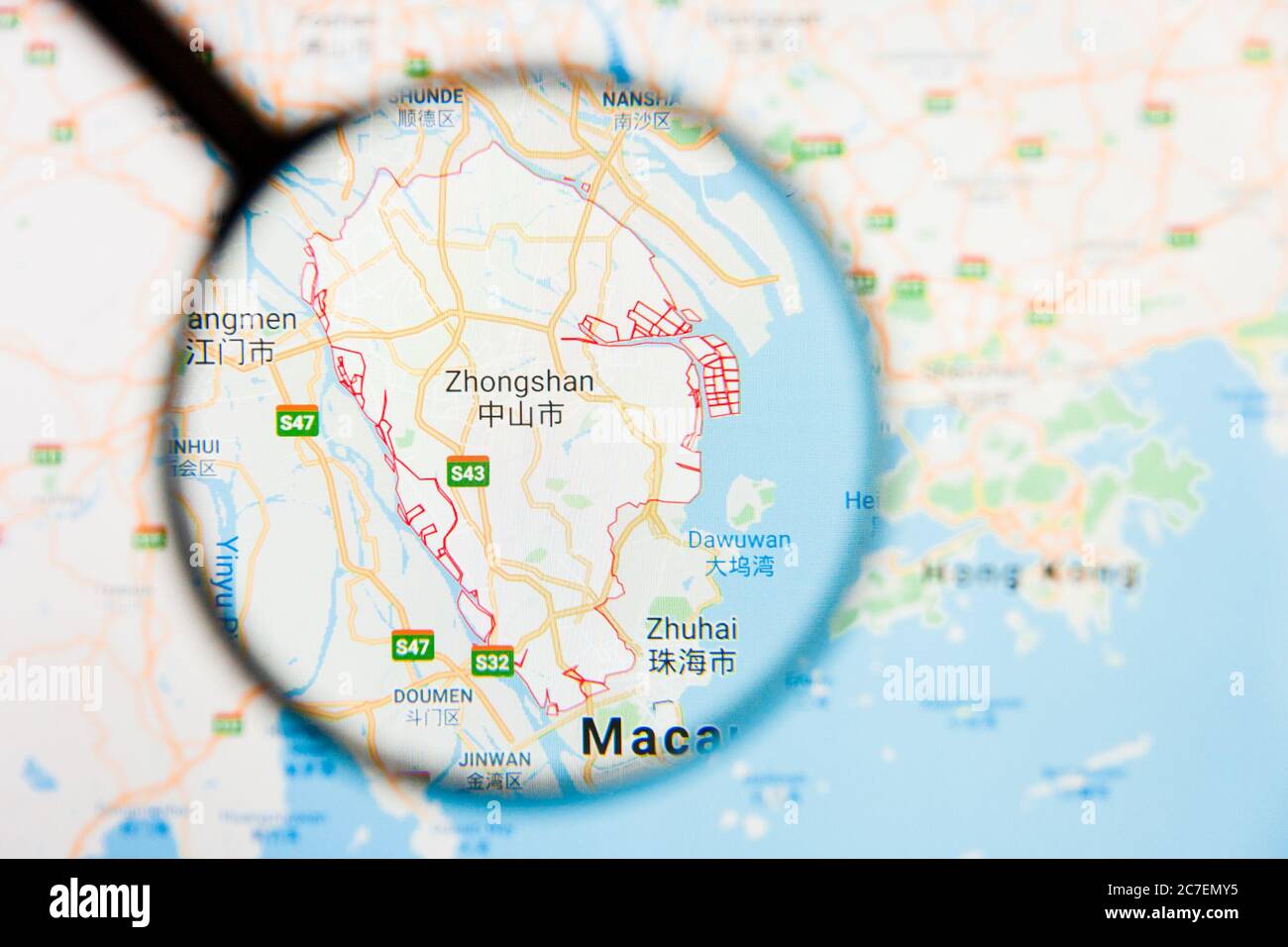 Zhongshan map hi-res stock photography and images - Alamy