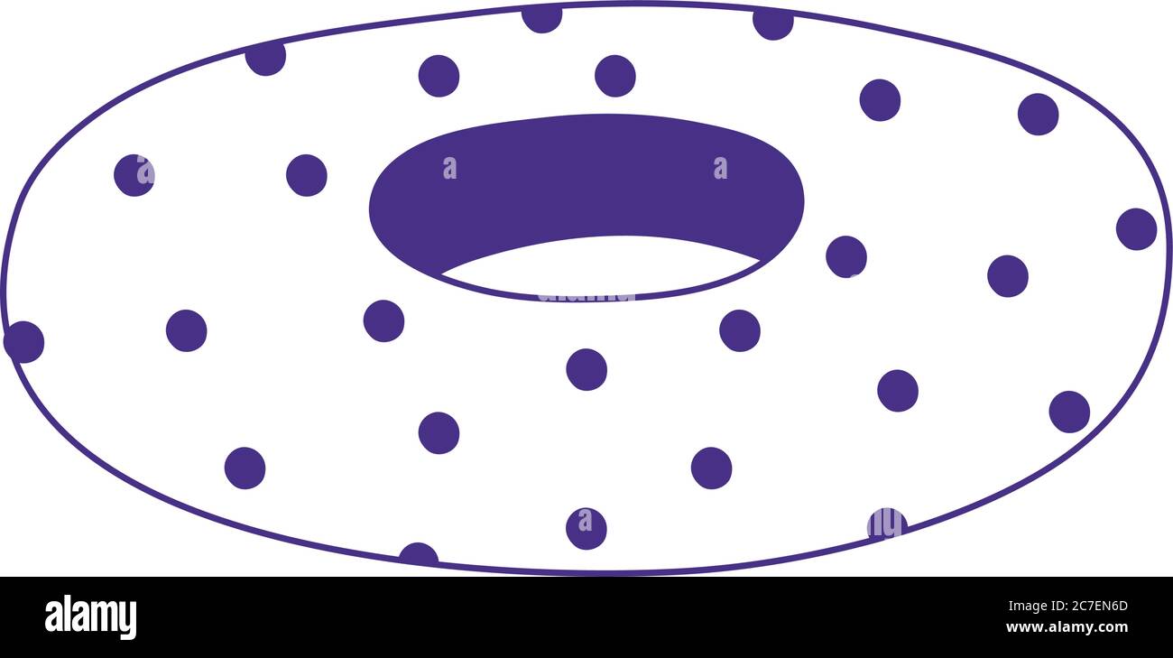 dotted float cartoon isolated design icon white background vector ...