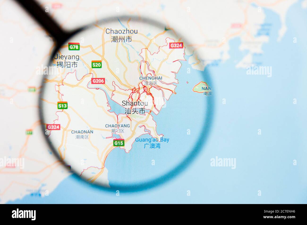 Map of shantou hi-res stock photography and images - Alamy