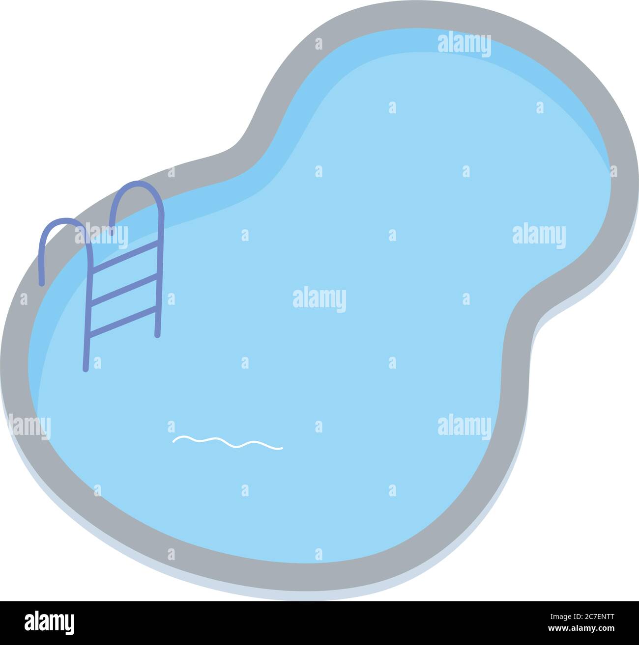pool ladders cartoon isolated design icon white background vector ...