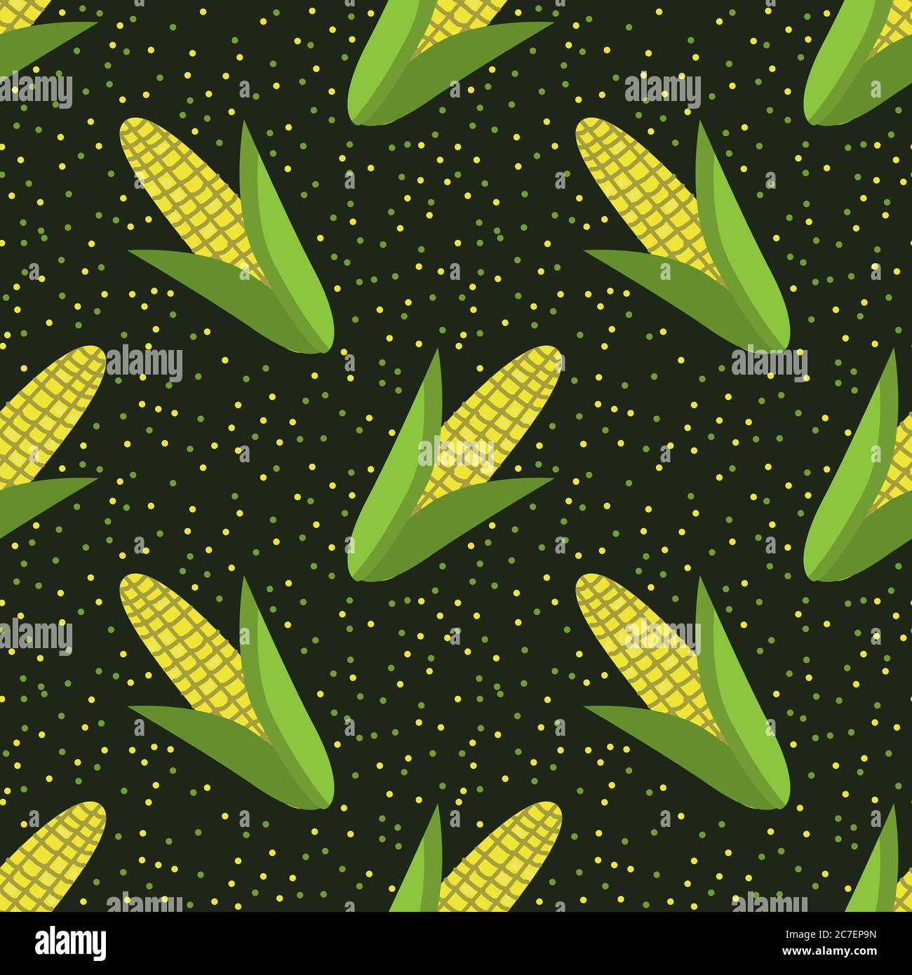 Seamless corn vector decorative pattern Stock Vector Image & Art - Alamy