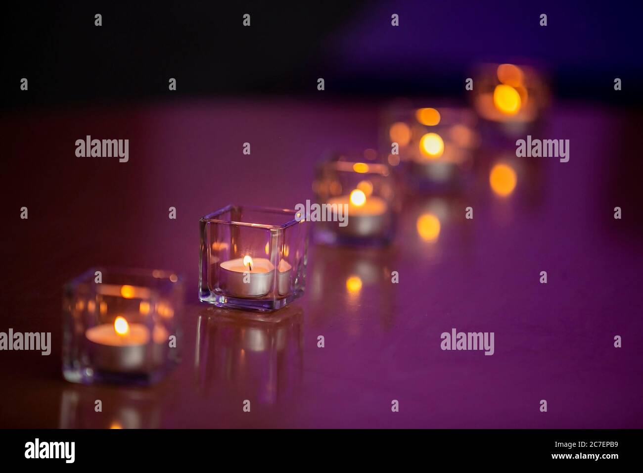 Candle container flame hi-res stock photography and images - Alamy