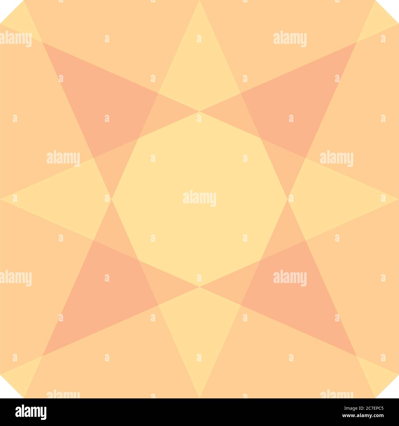 geometric square with triangular shape icon over white background, flat ...