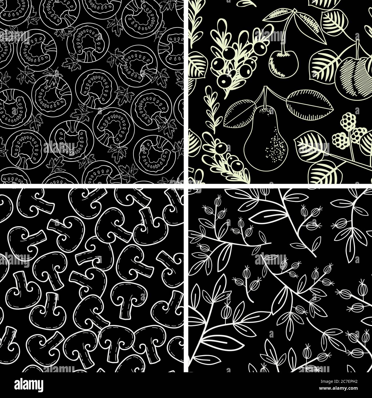 Ornate foliage patterns Stock Vector Images - Alamy