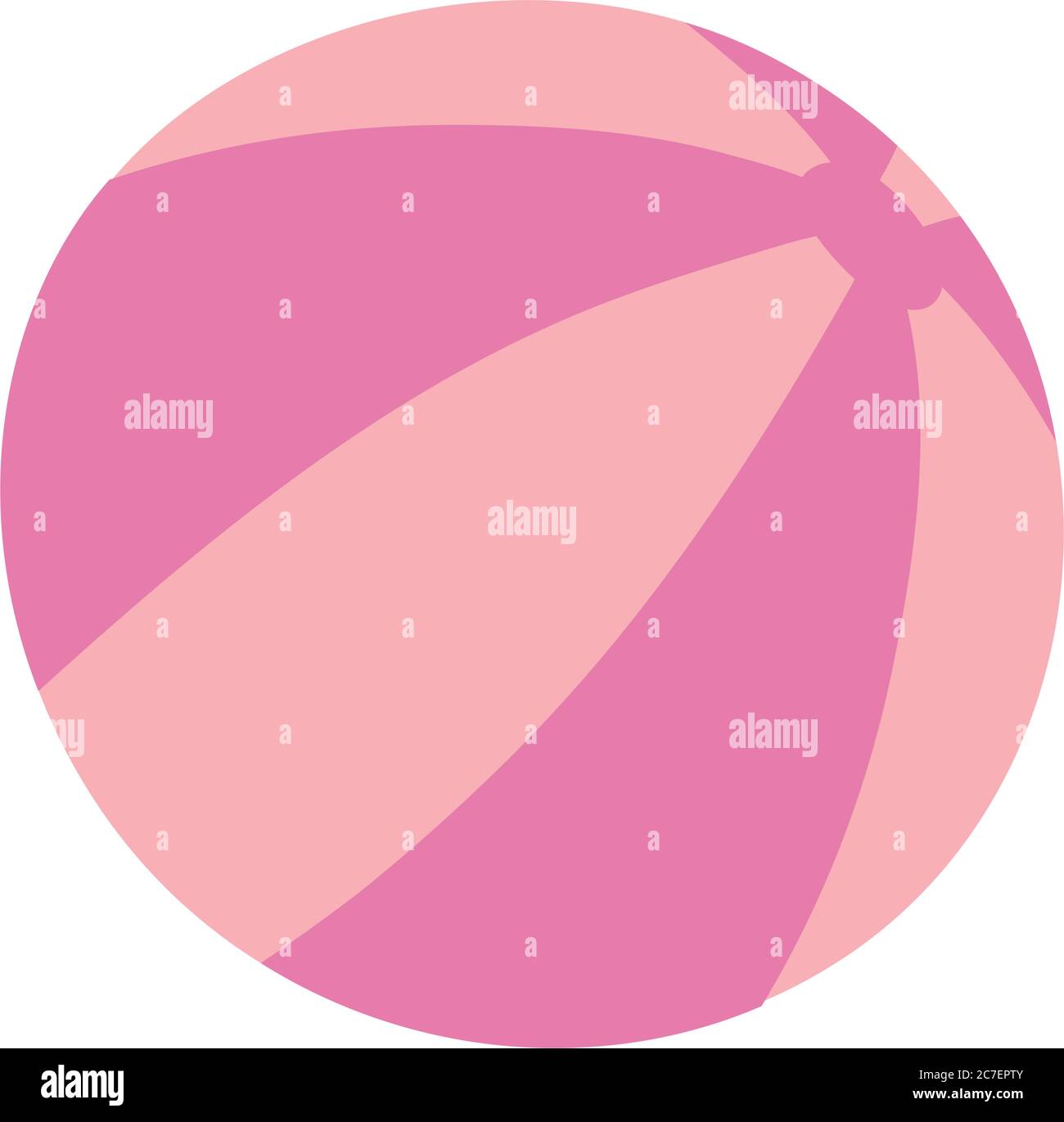 pink beach ball cartoon isolated design icon white background vector ...