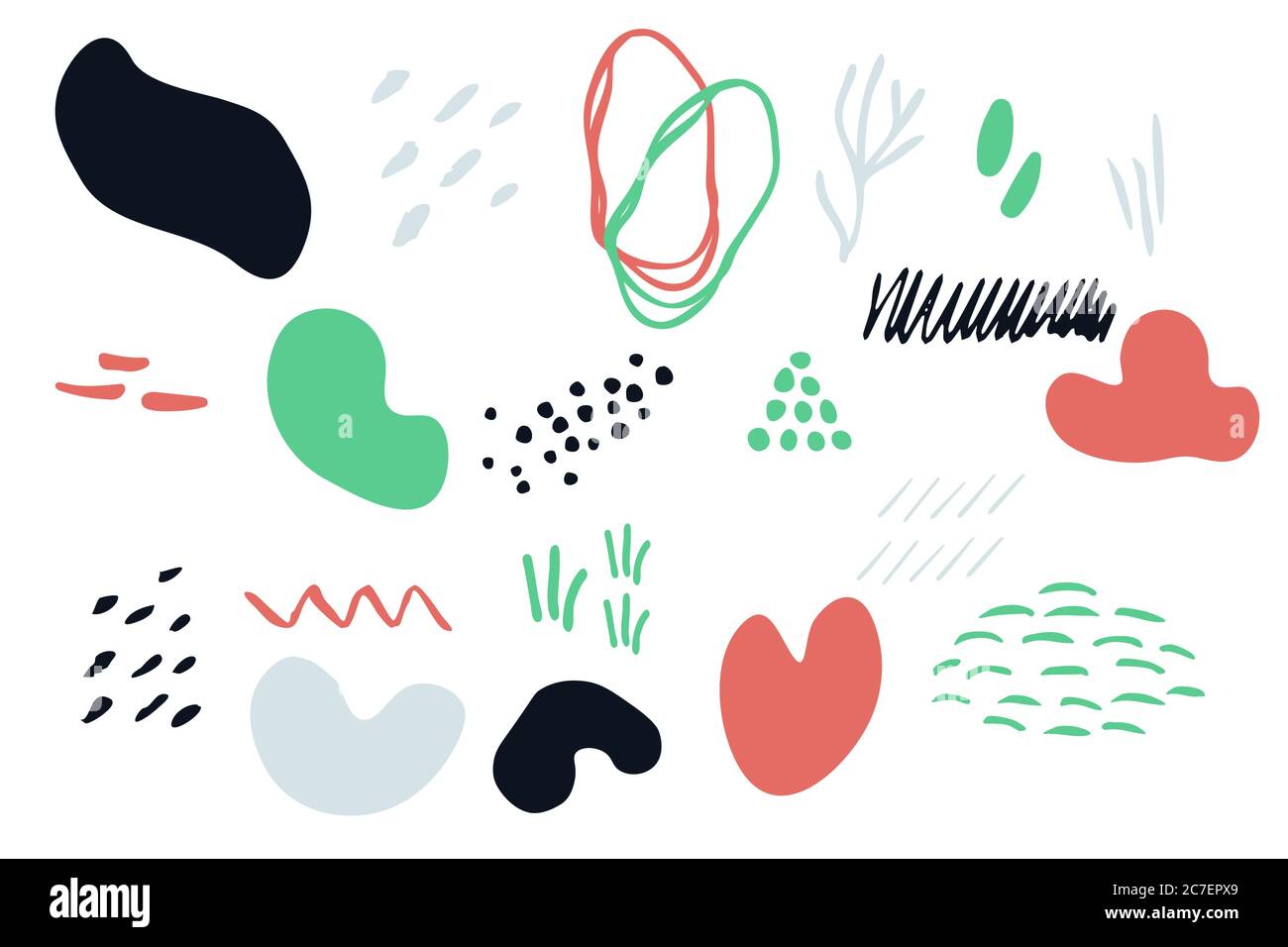 Abstract vector shapes elements set Stock Vector Image & Art - Alamy