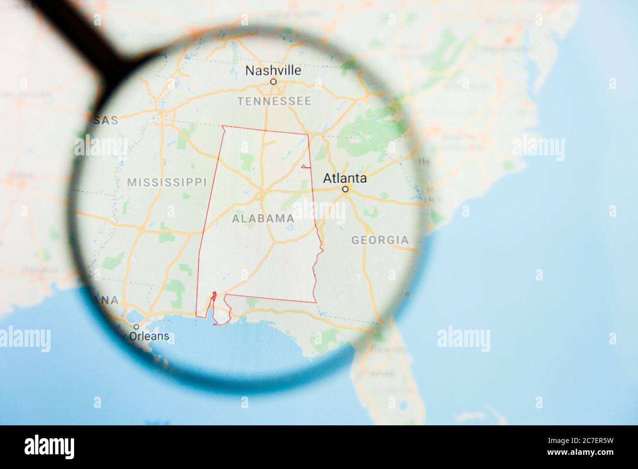 Los Angeles, California, USA - 15 March 2019: Alabama, AL state of ...