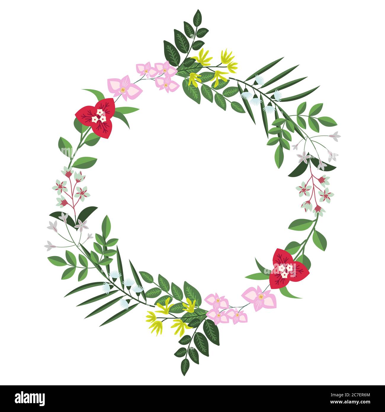 Orchid eucalyptus Stock Vector Images - Alamy