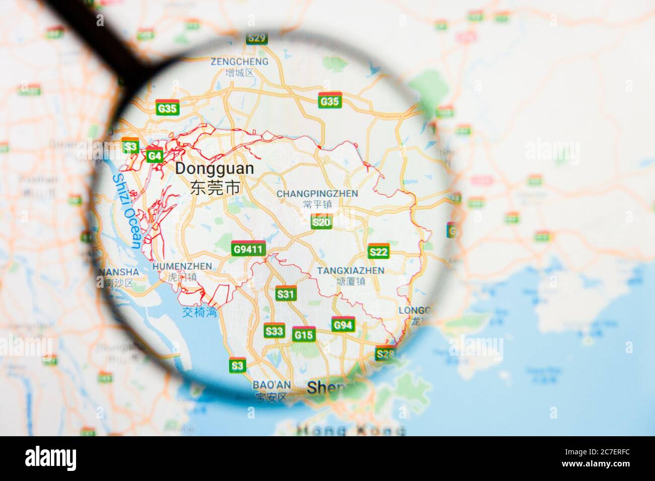 Dongguan map hi-res stock photography and images - Alamy