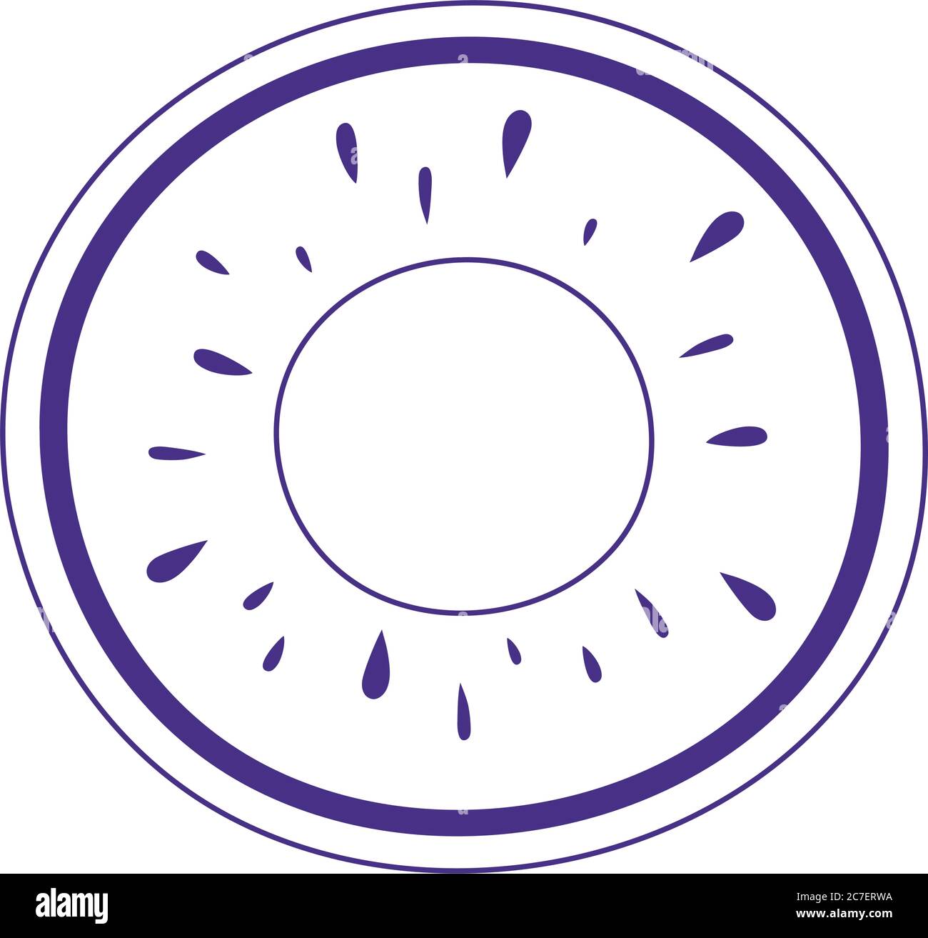 float with watermelon print cartoon isolated design icon white ...