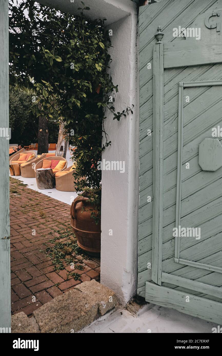 3d render wooden door glass hi-res stock photography and images - Alamy