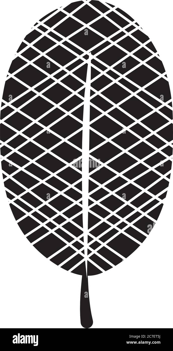 abstract leaves concept, round leaf icon over white background ...