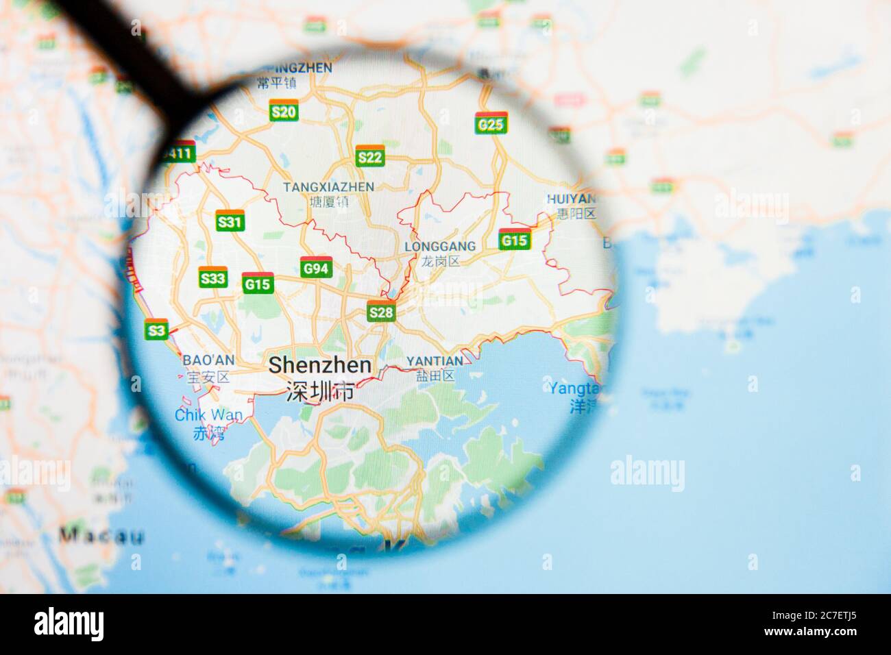Map of shenzhen hi-res stock photography and images - Alamy