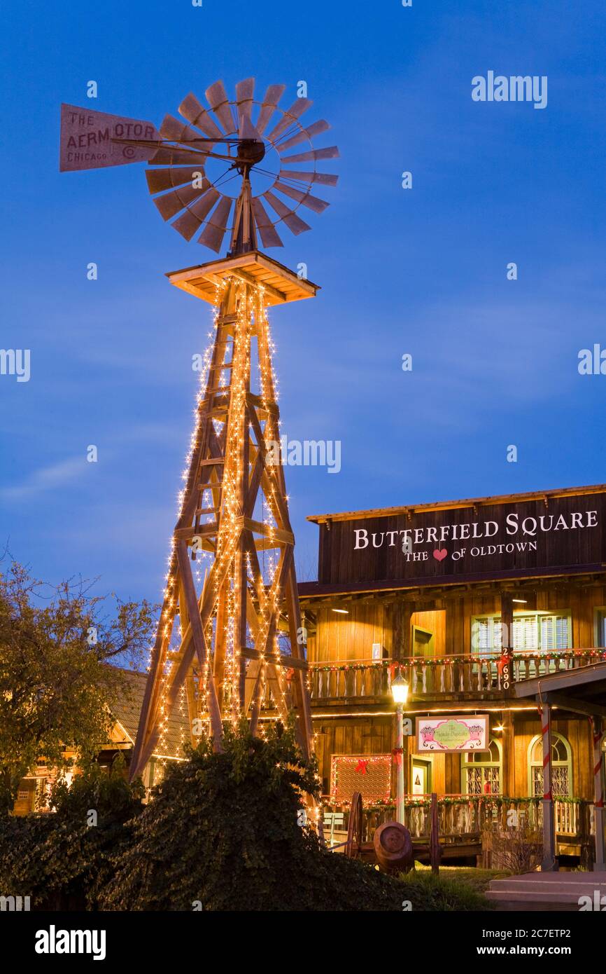 Windmill in Old Town Temecula, California, United States Stock Photo ...