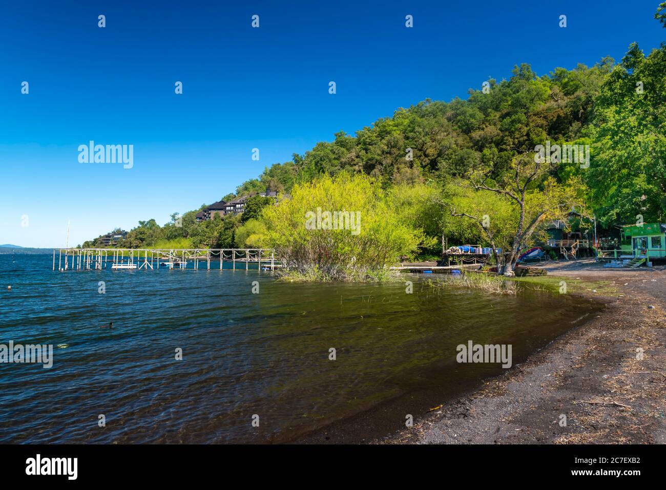 Lake Villarrica, Pucon, Araucania, Chile Stock Photo - Alamy