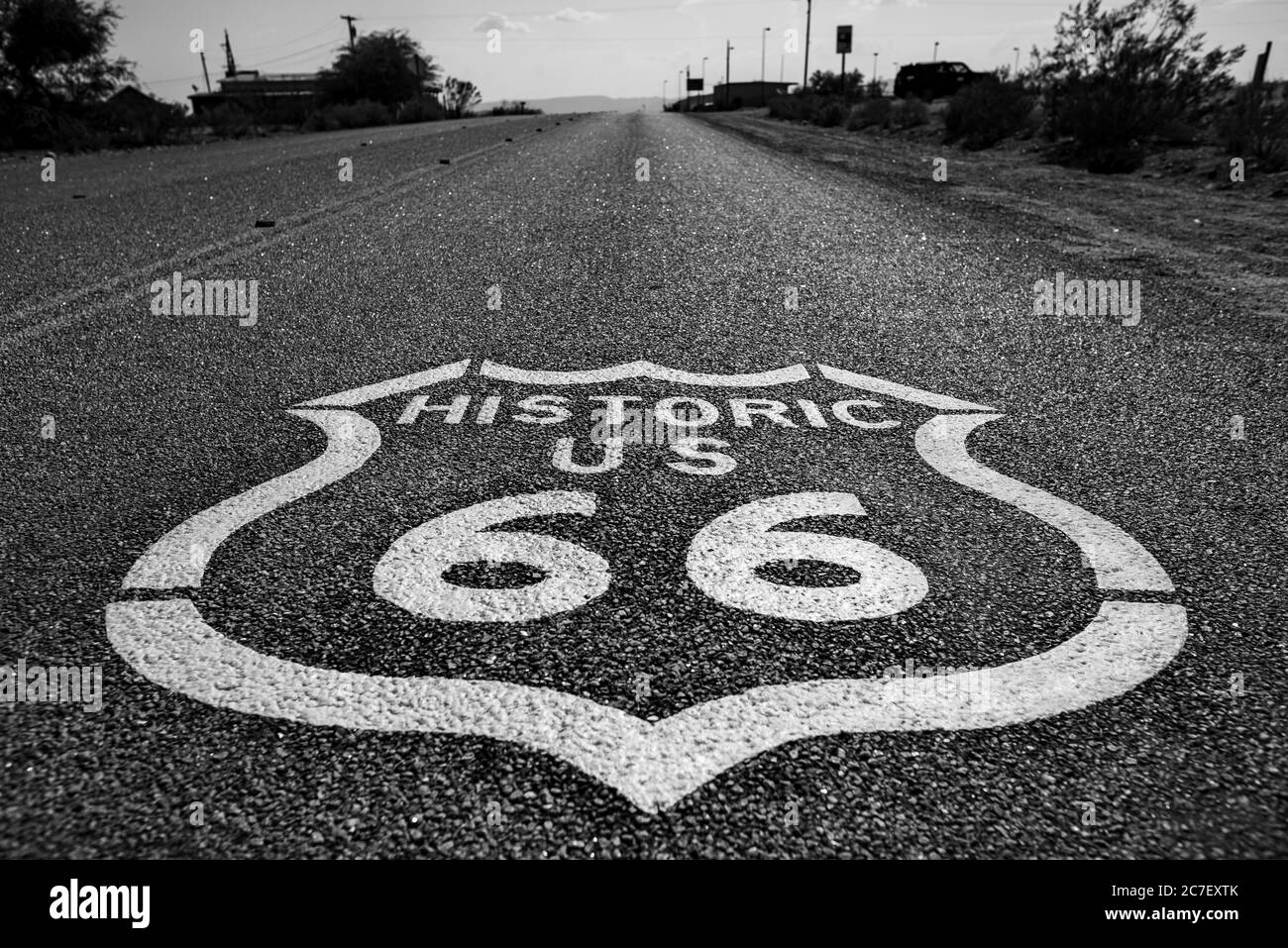 Route 66 road biker hi-res stock photography and images - Alamy