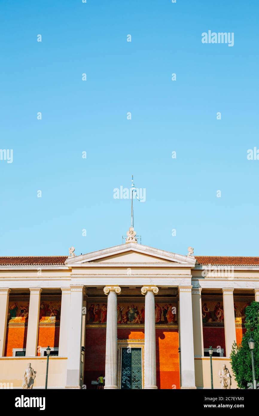 University of Athens Central Building in Athens, Greece Stock Photo - Alamy