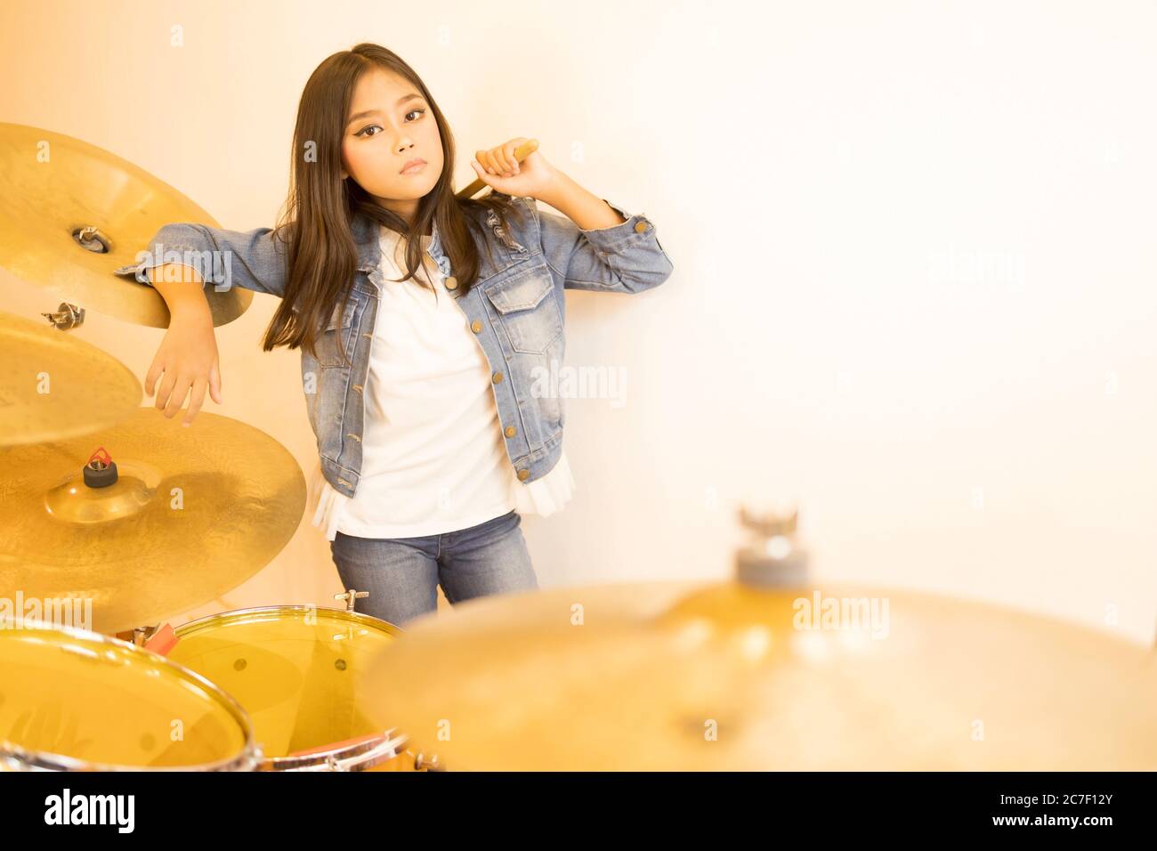 Female rock drummer at recording studio hi-res stock photography and ...
