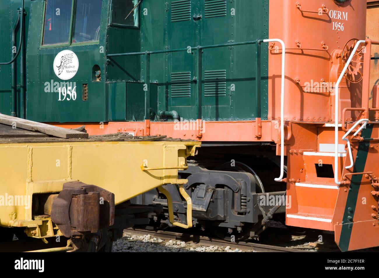 Orange locomotive hi-res stock photography and images - Alamy