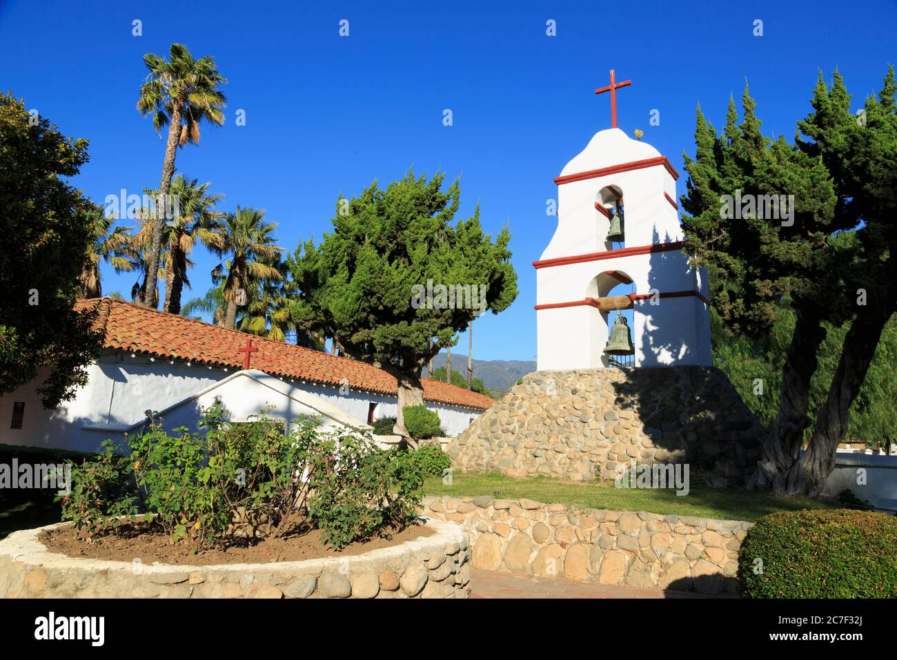 Bell Tower, San Antonio de Pala Mission, Pala Indian Reservation, San ...
