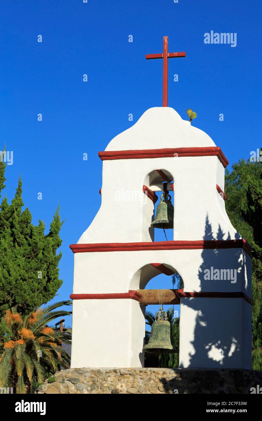 Bell Tower, San Antonio de Pala Mission, Pala Indian Reservation, San ...