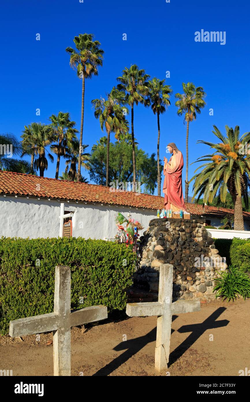 The Cemetery, San Antonio de Pala Mission, Pala Indian Reservation, San ...