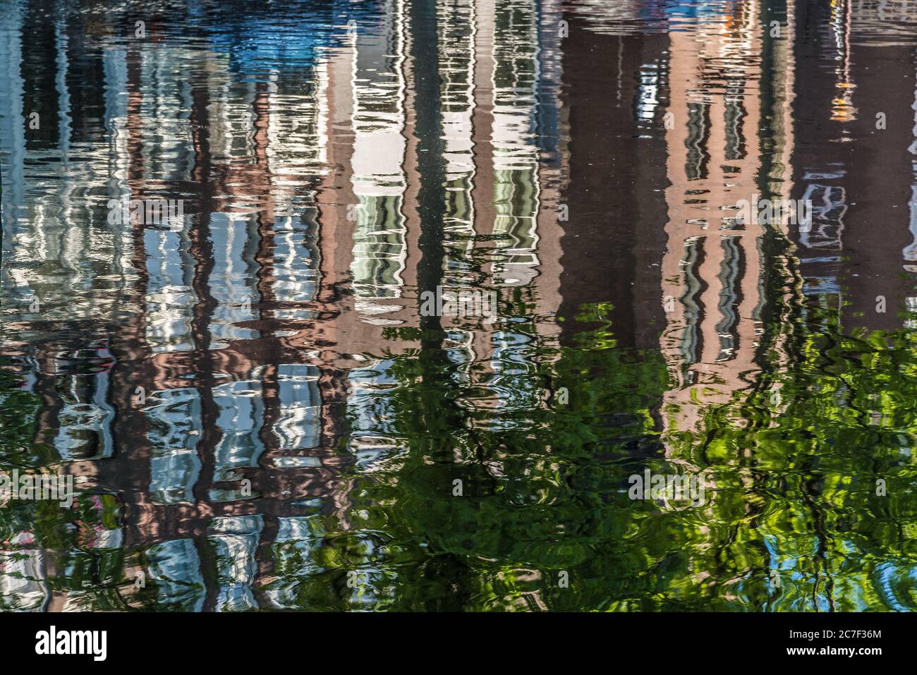 Old channels Of downtown of Amsterdam Stock Photo - Alamy