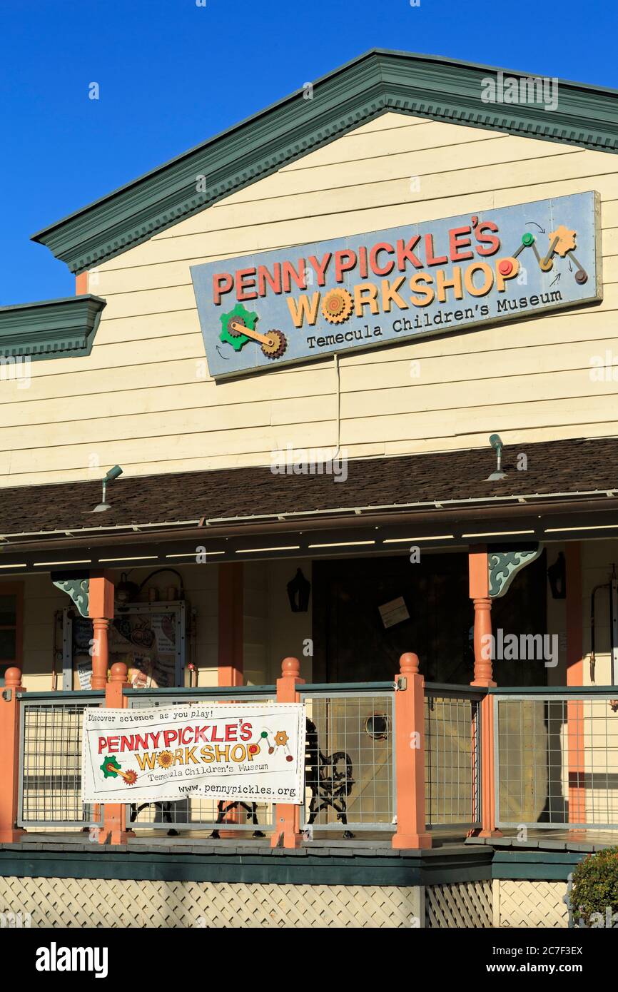 Children's Museum in Old Town, Temecula, California, USA Stock Photo ...