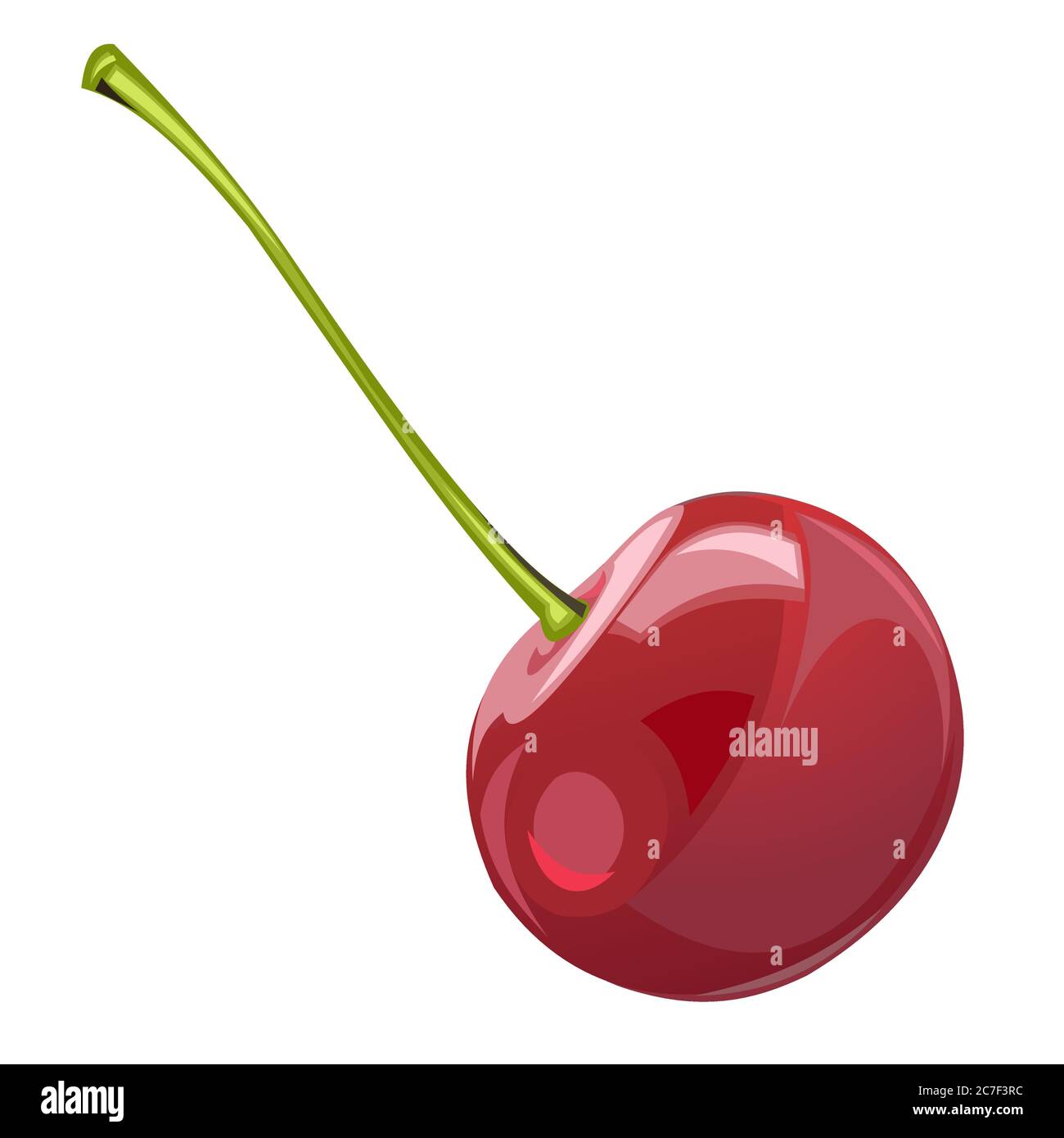 Cherry. Vector. Sweet and sour. Red. Garden fruits. Berry. Fresh, drink ...