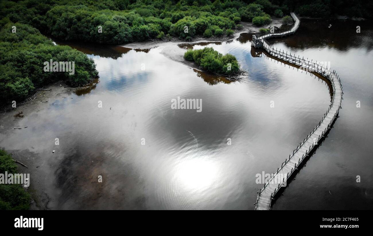 Aerial shot plitvice lake national hi-res stock photography and images ...