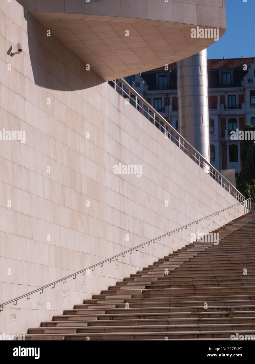 the stair of the Guggenheim Museum in Bilbao, Spain Stock Photo - Alamy