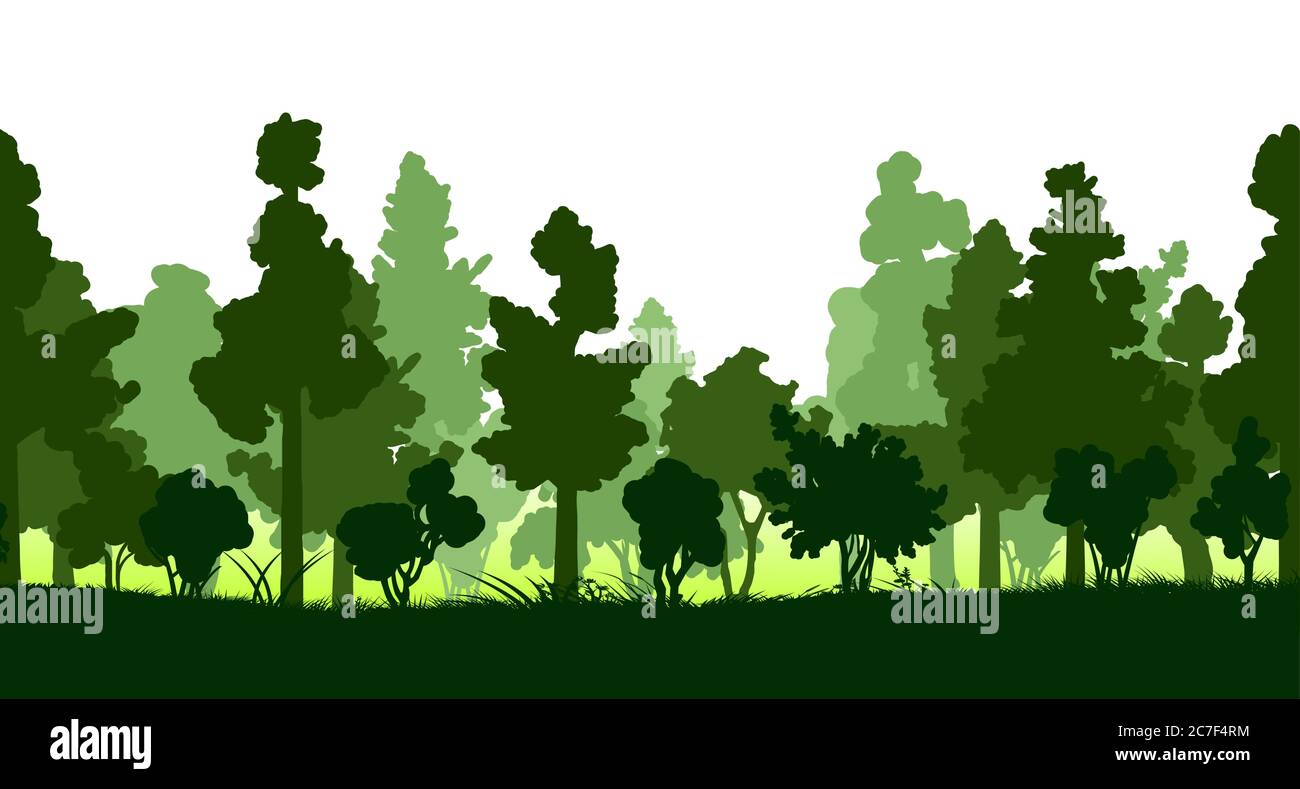 Forest bottom view Stock Vector Images - Alamy