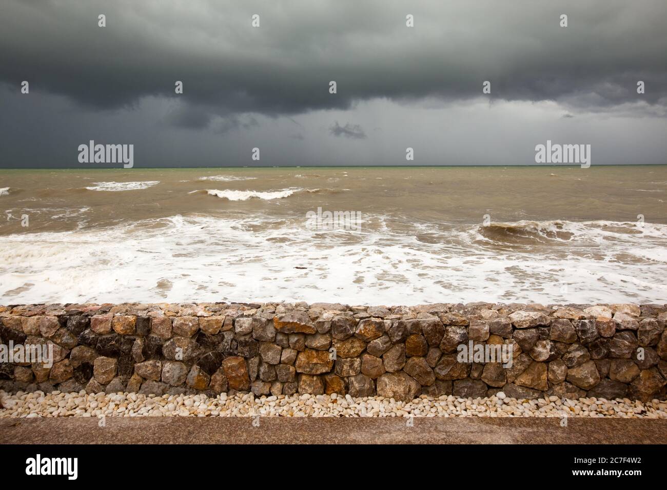 The sea before raining Stock Photo - Alamy