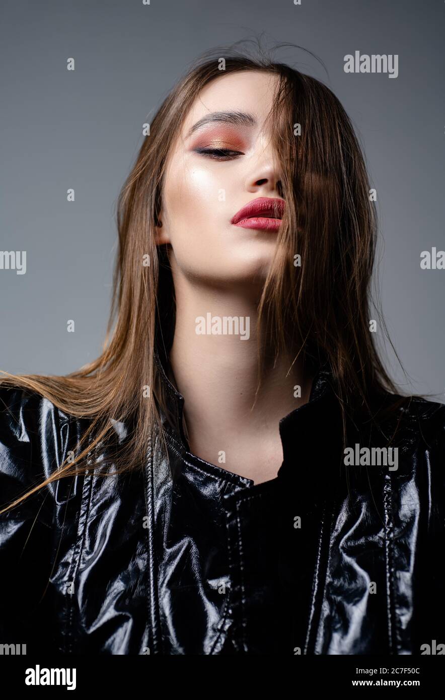 Partrait of Beautiful female model. Portrait of female model Stock ...