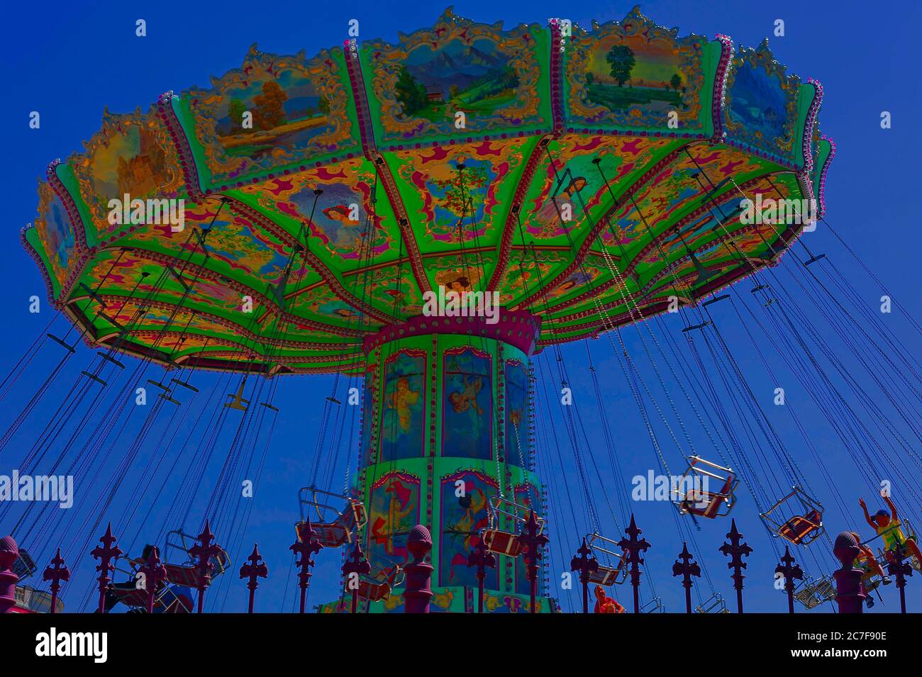 Chain carousel in the prater hi-res stock photography and images - Alamy