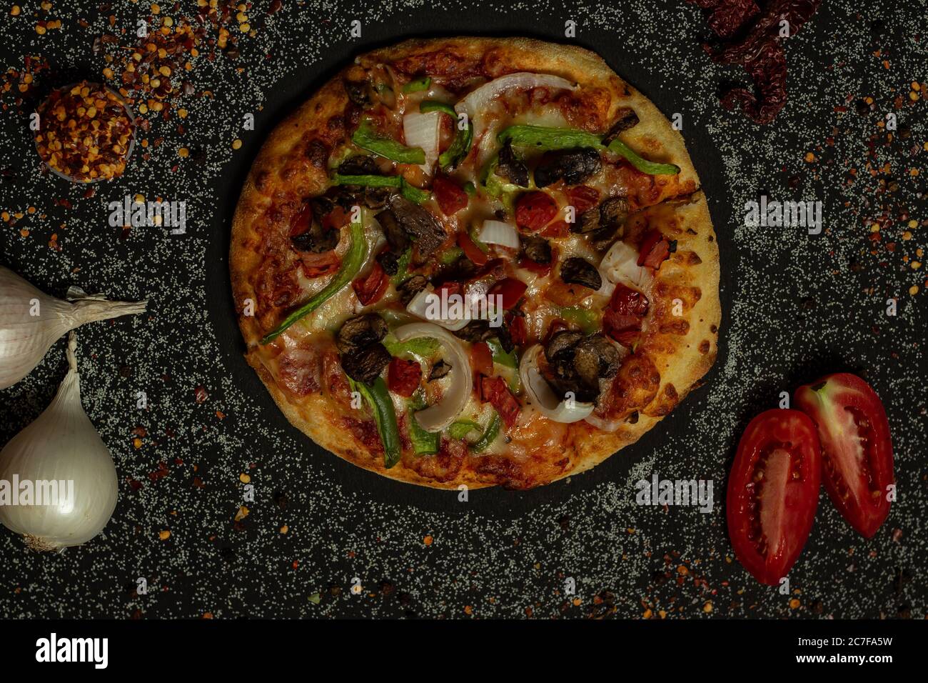 Classic Italian pizza Stock Photo - Alamy