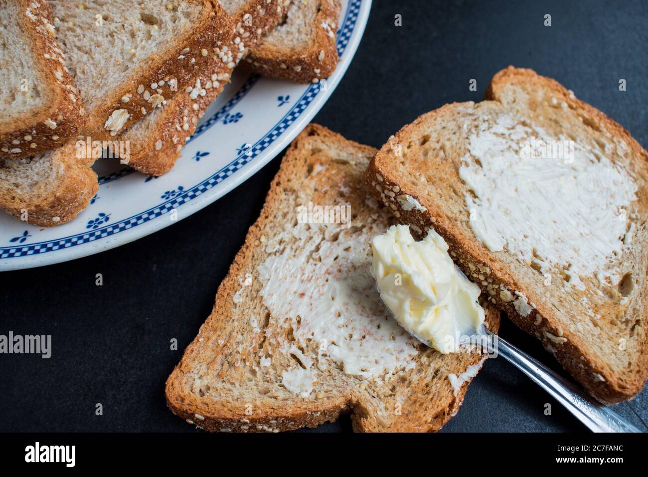 Wholemeal bread butter hi-res stock photography and images - Alamy