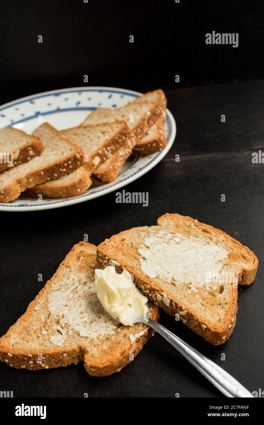 Wholemeal bread butter hi-res stock photography and images - Alamy