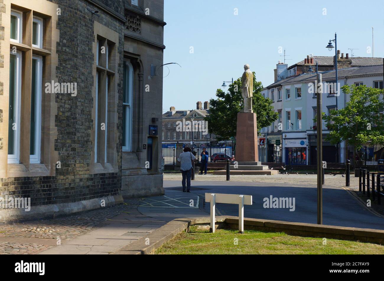 The market place with the statue of Ingram by Alexander Munro (sculptor ...