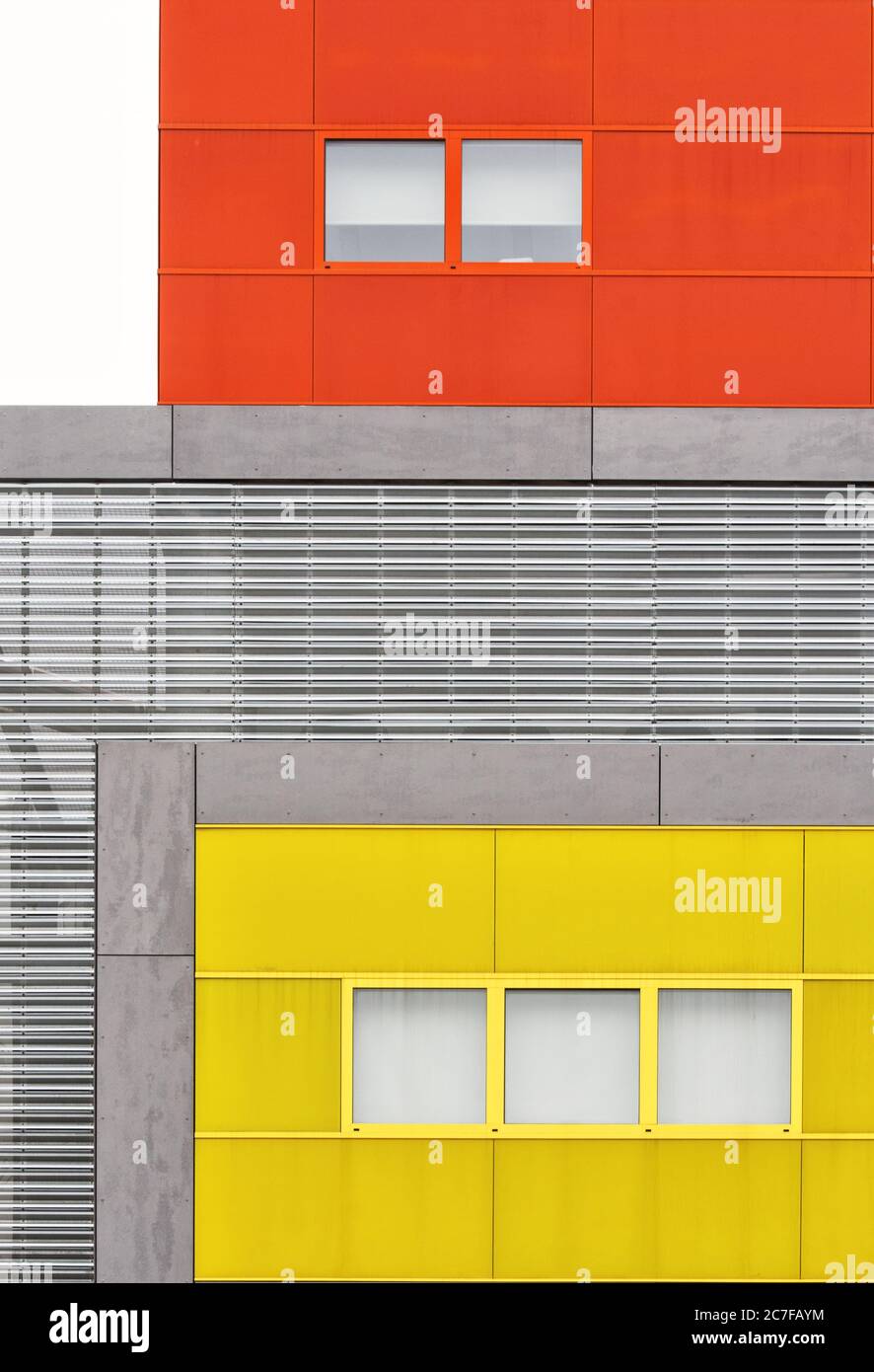 Vertical shot of a unique modern building with creative architectural ...