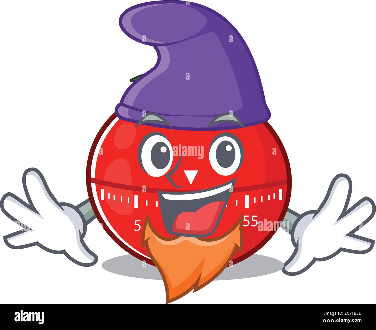 A gorgeous cartoon design of tomato kitchen timer as an Elf fairytale character Stock Vector ...