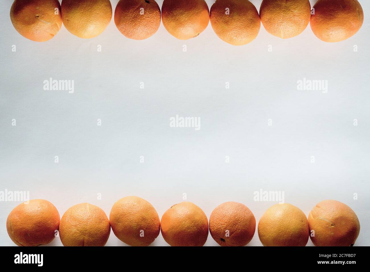 Scenery of fresh delicious tangerines lined up next to each other on a ...