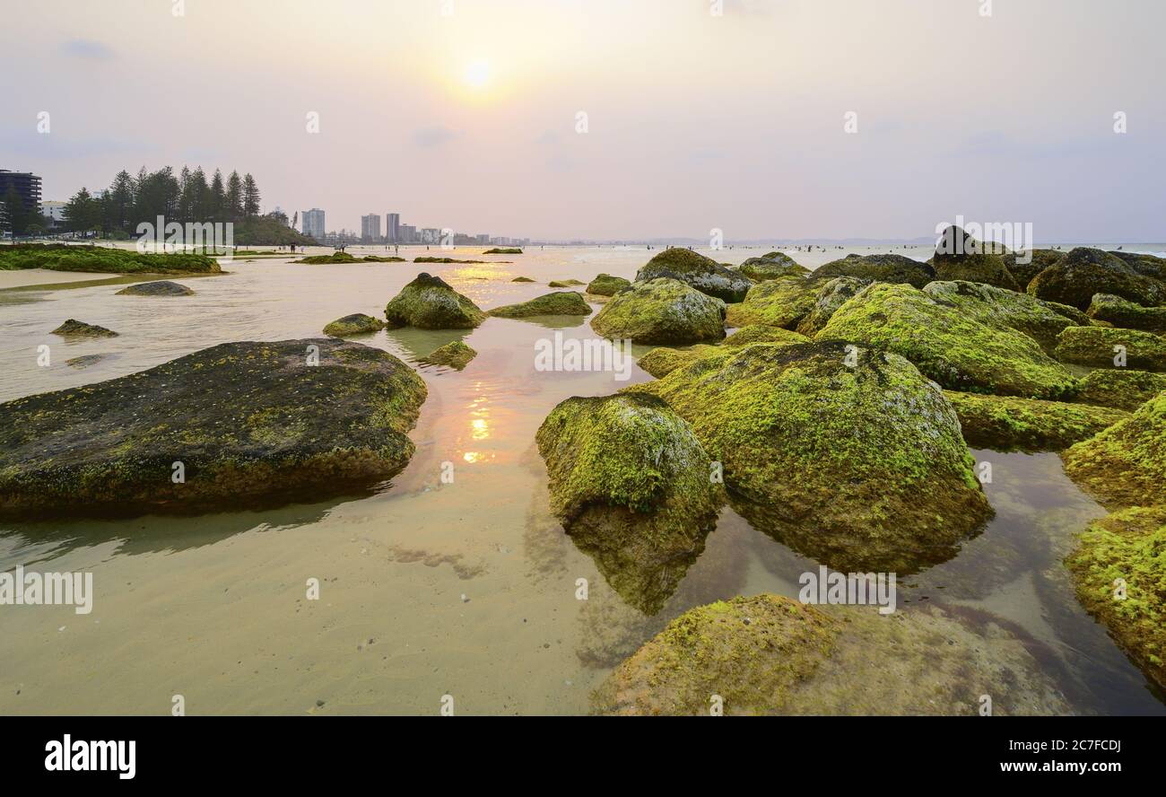 Snapper rocks gold coast sunset hi-res stock photography and images - Alamy