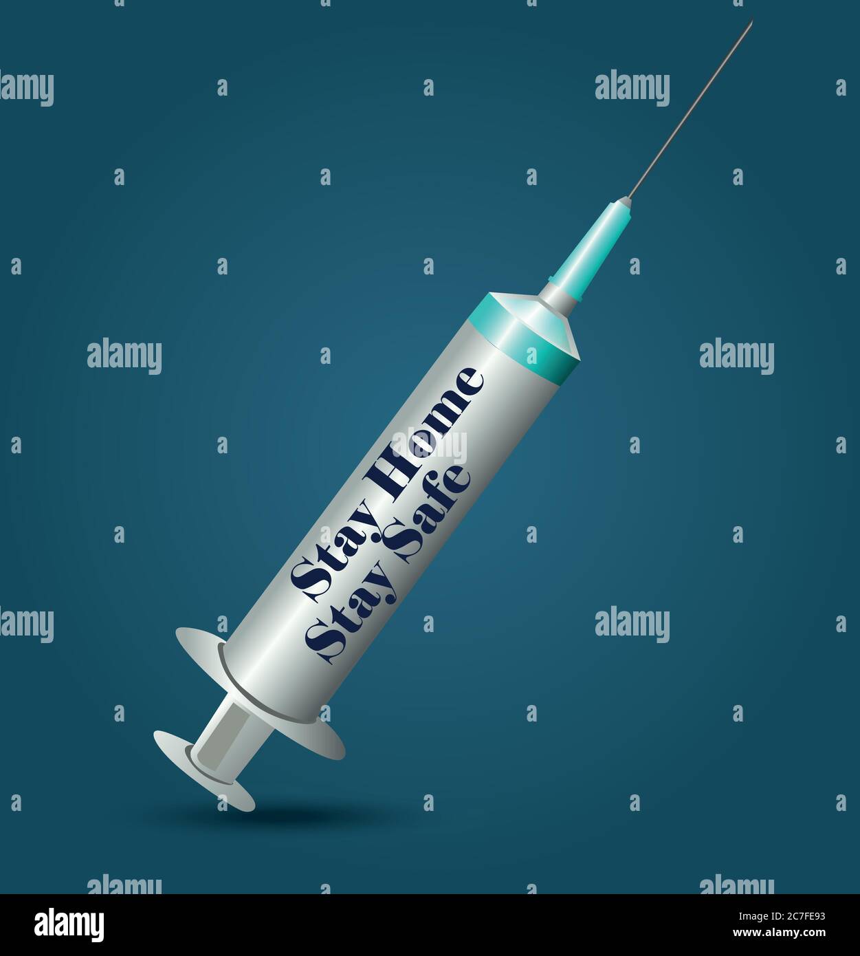 Stay home, stay safe - Lettering typography poster with text for self ...