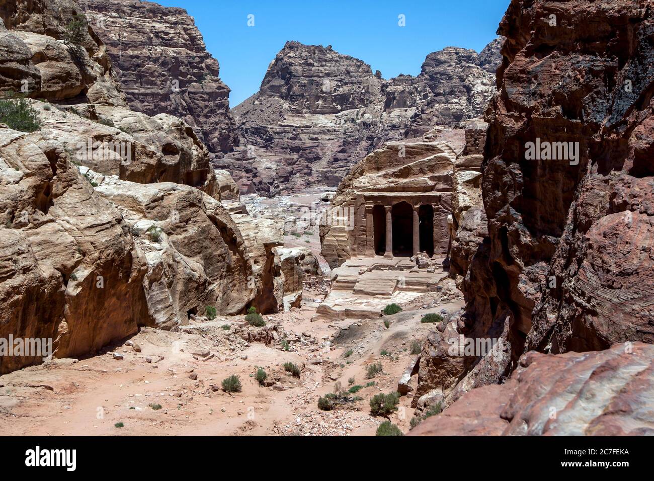 The Garden Hall at Petra in Jordan. Built somewhere between 200BC and ...