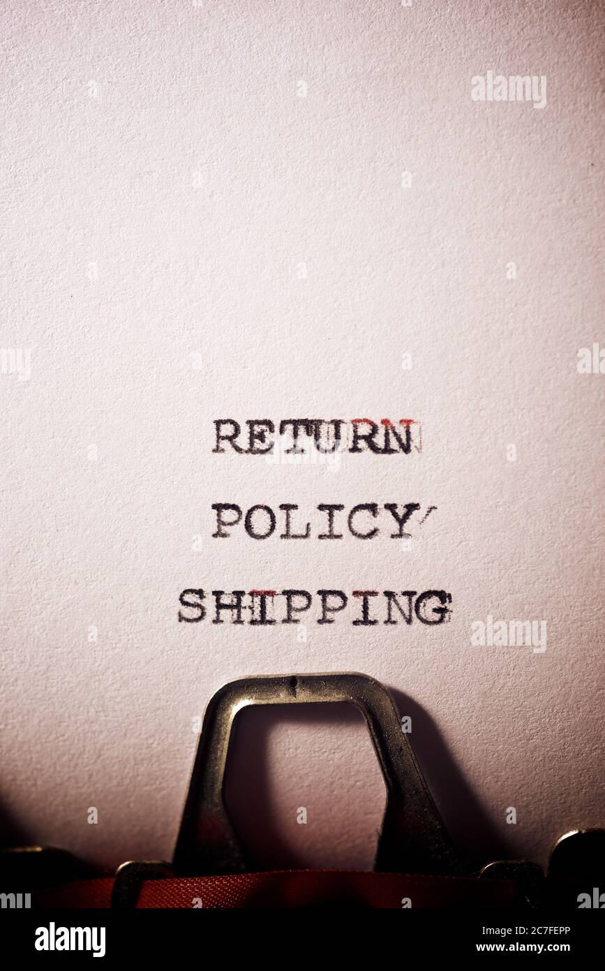 Return policy hi-res stock photography and images - Alamy