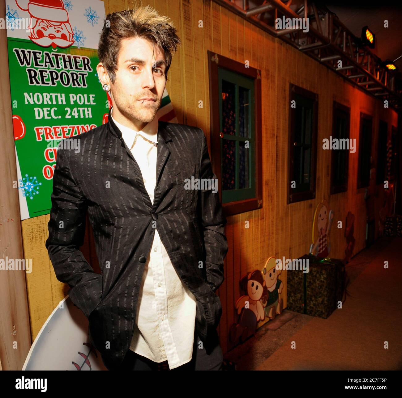 Exclusive portrait of singer Davey Havok of AFI backstageat the 2008 ...
